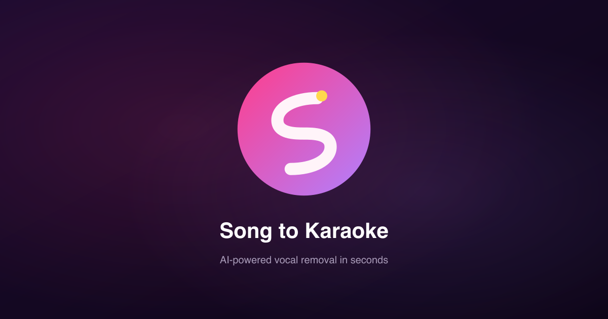 Turn Songs Into Singable Karaoke Tracks | SongToKaraoke